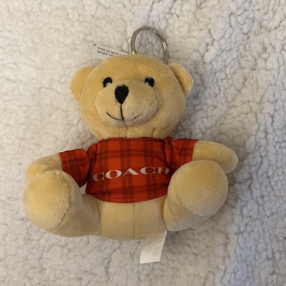 Coach | Accessories | Nwt Coach Plush Teddy Bear Key Charm | Poshmark